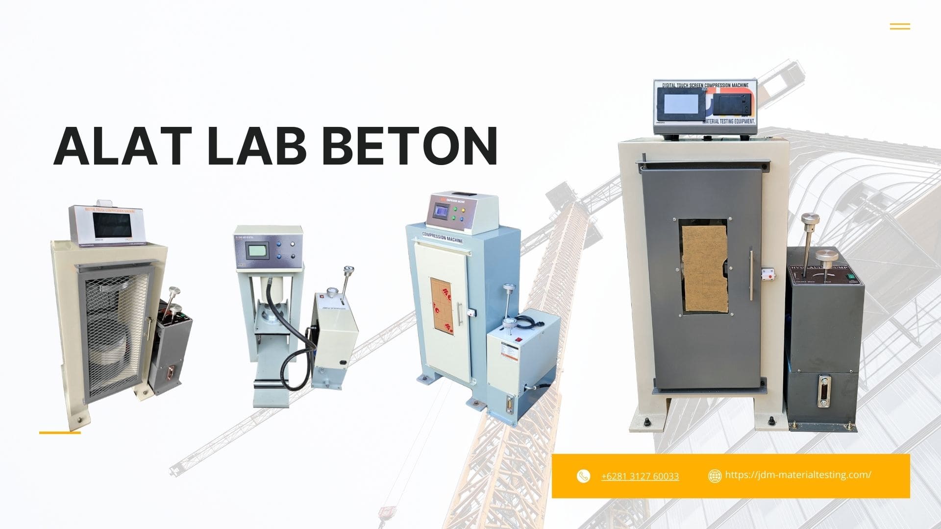 Jual Alat Uji Kuat Tekan Beton di Batam - JDM
